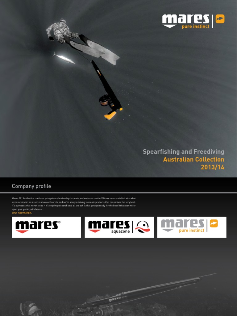 Mares Spearfishing AU Consumer Catalogue 2013-14 | PDF | Scuba Diving | Eye