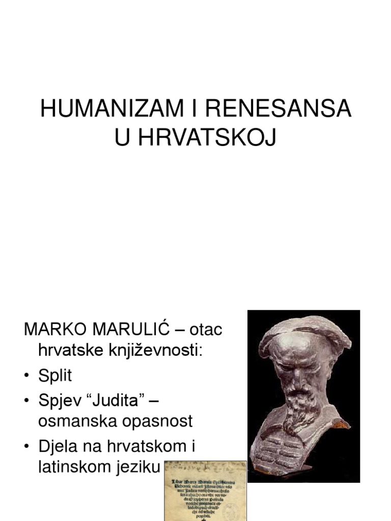 Humanizam I Renesansa U Hrvatskoj | PDF