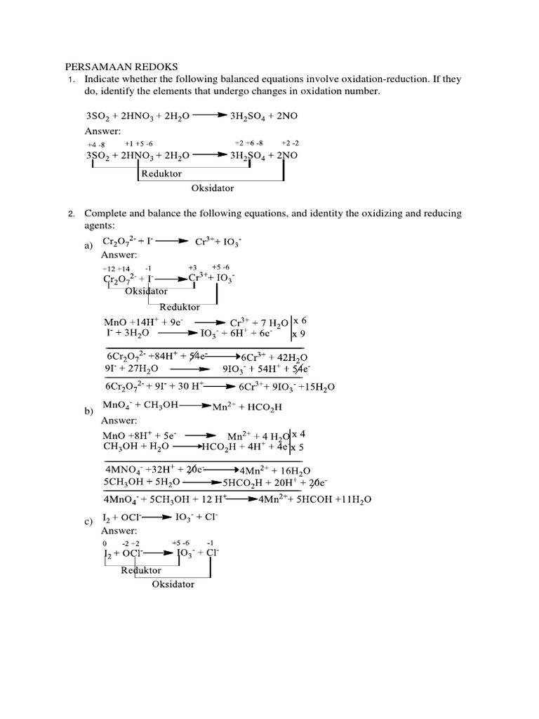 Soal (1) (Repaired) | PDF | Redox | Magnesium