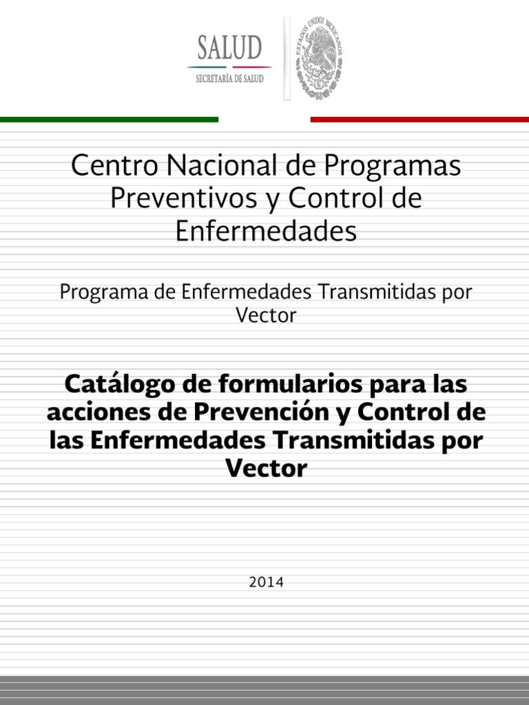 Catalogo Formatos Etvs | PDF | Politica de salud | Ciencias de la Salud