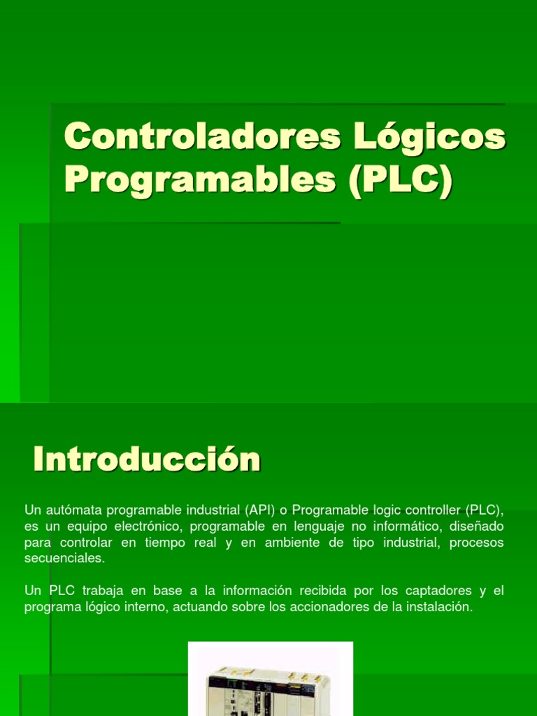 Controladores Lógicos Programables (PLC) | PDF | Controlador lógico ...