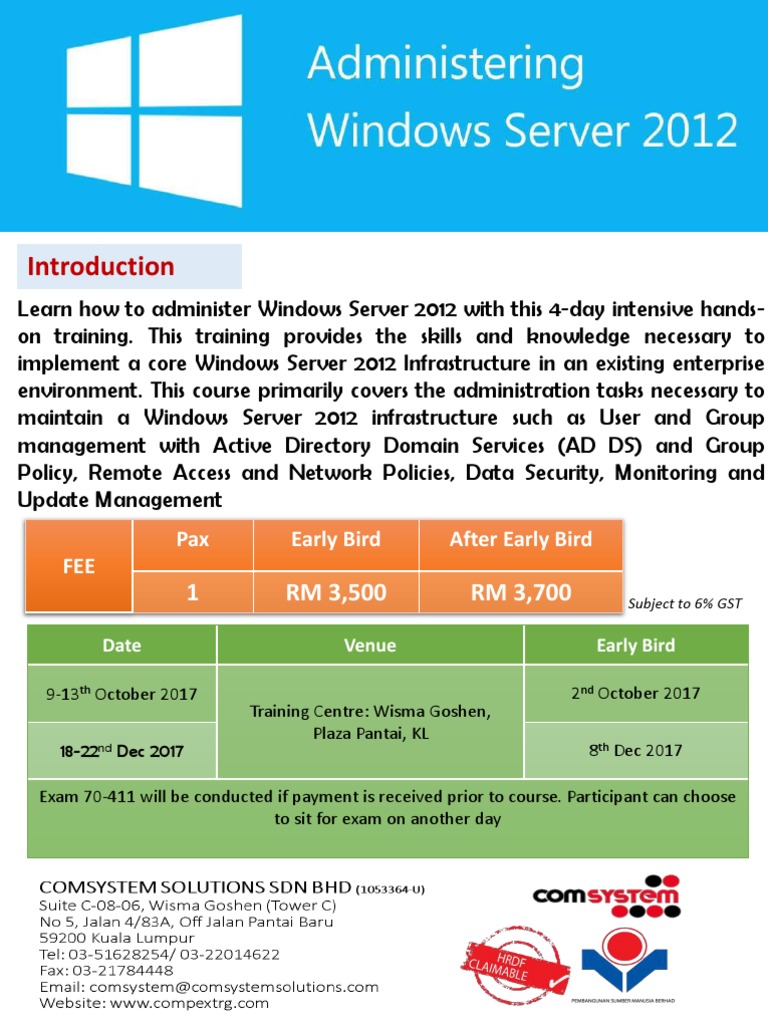 Administering Windows Server 2012 R2 | PDF | Group Policy | Active Directory