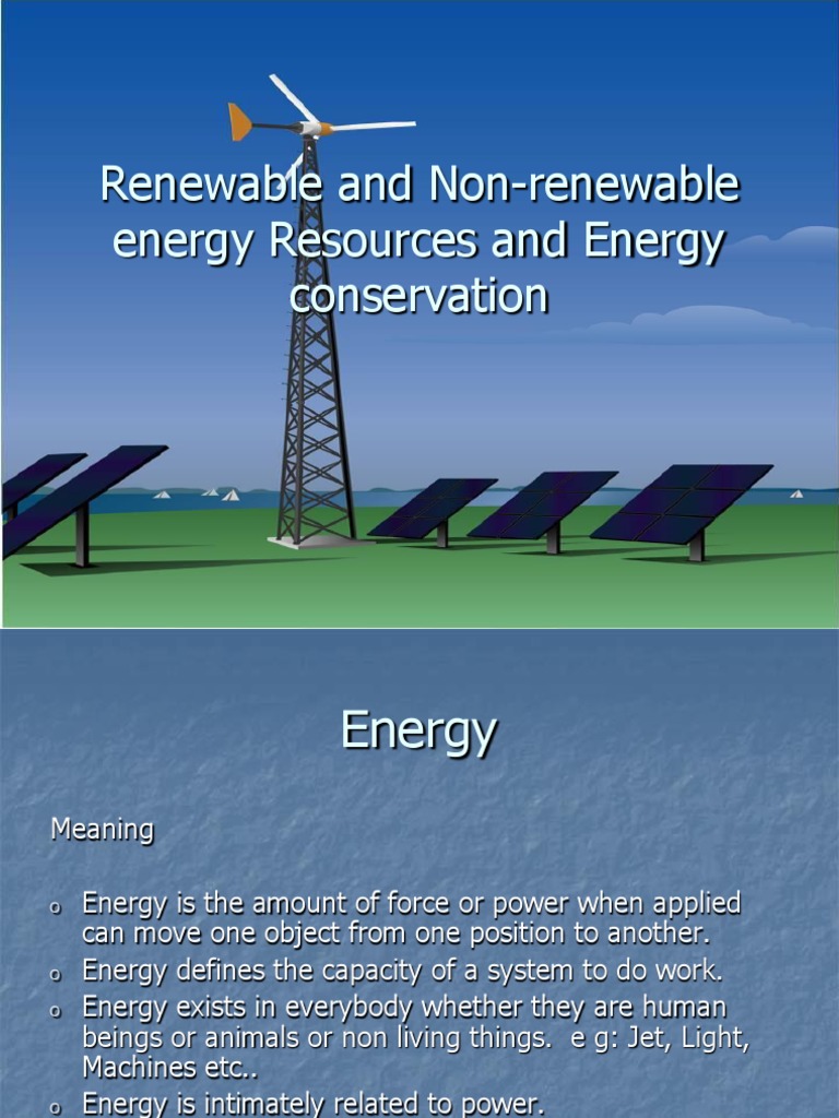Renewable Non Renewable Energy Resources 110308030738 Phpapp02 | PDF ...