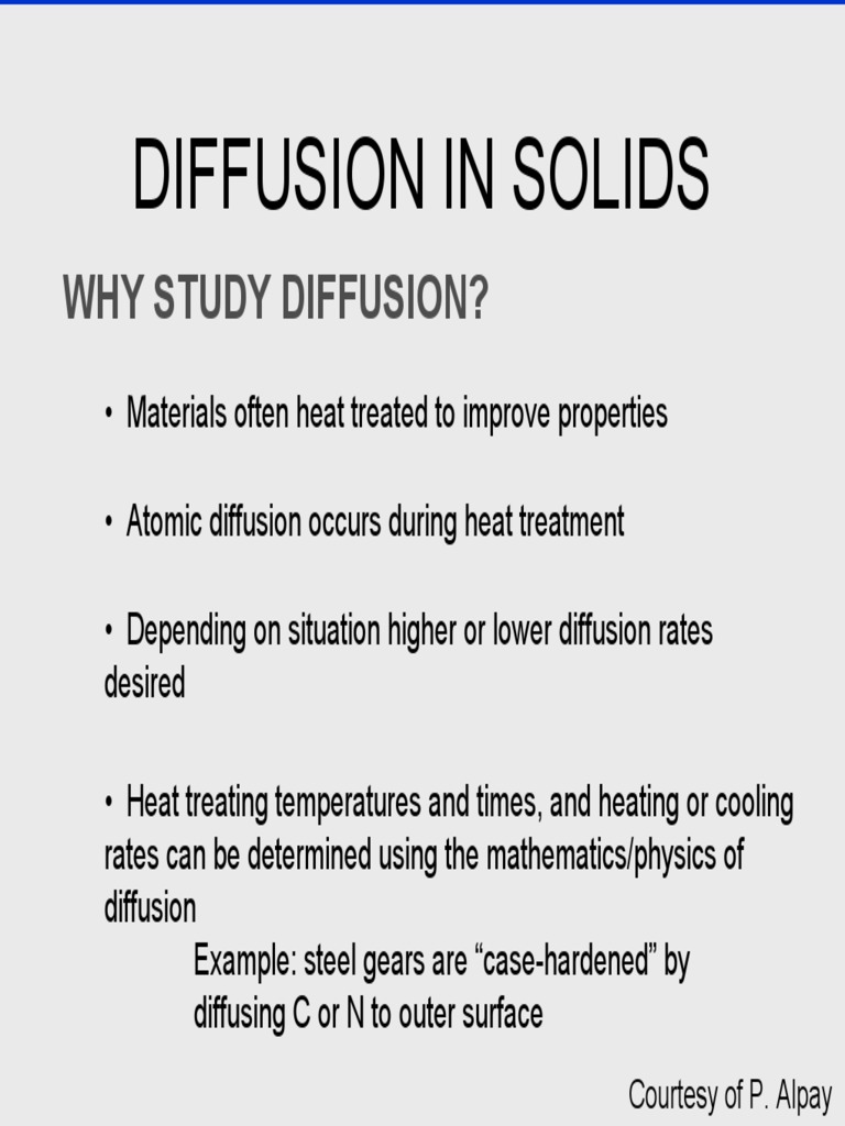 Diffusion in Solids PDF | PDF