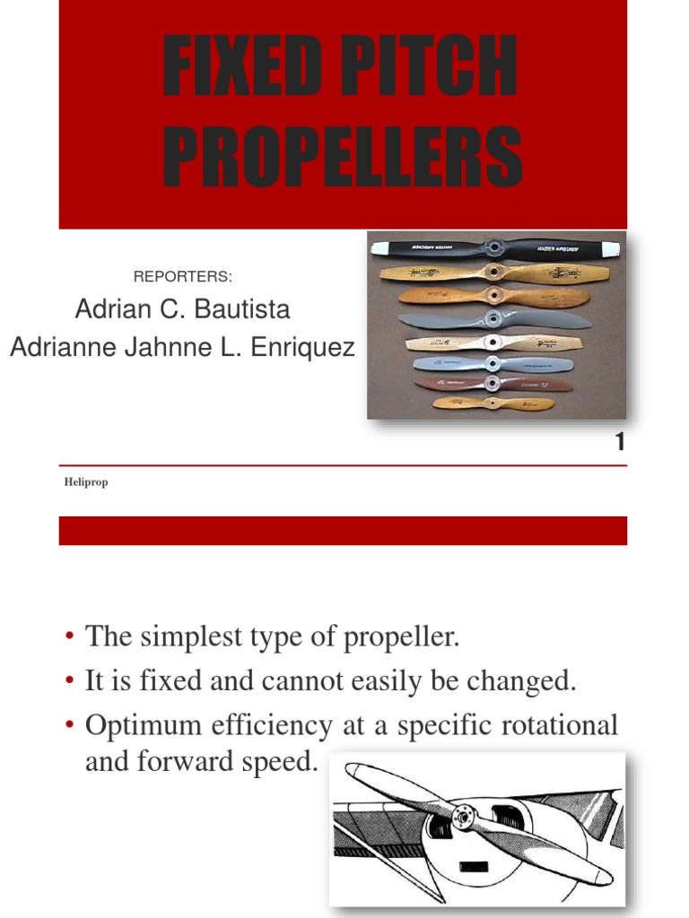 Overview of Fixed Pitch Propellers | PDF | Propeller | Wood