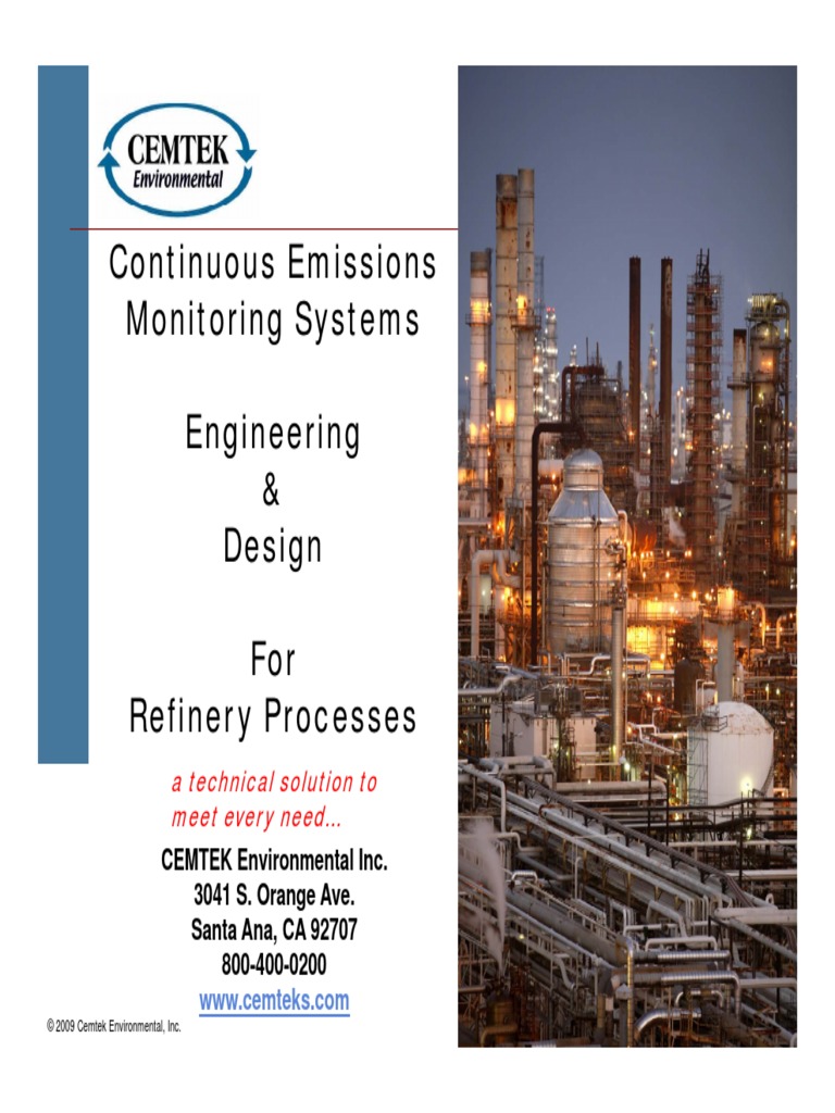 CEMS Engineering Design For Refinery Processes - Tim Kuiken | PDF ...