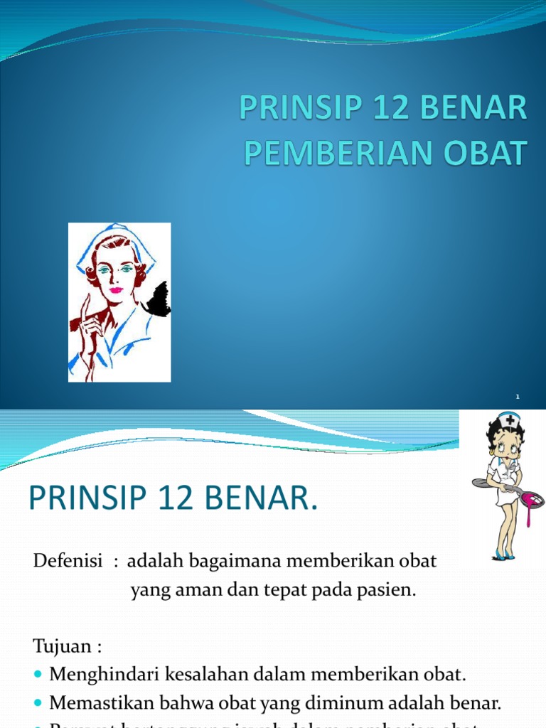 Prinsip 12 Benar Obat | PDF | Pengembangan Diri | Kesehatan Holistik