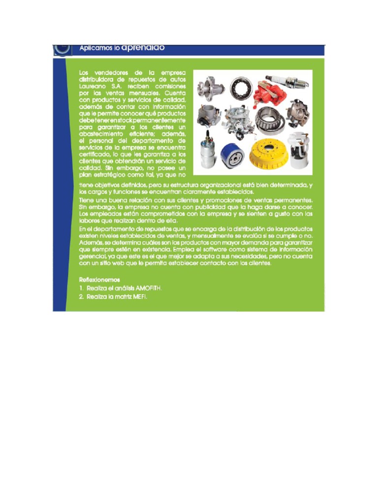 Analisis Amofith | PDF | Calidad (comercial) | Ciencia y Tecnología