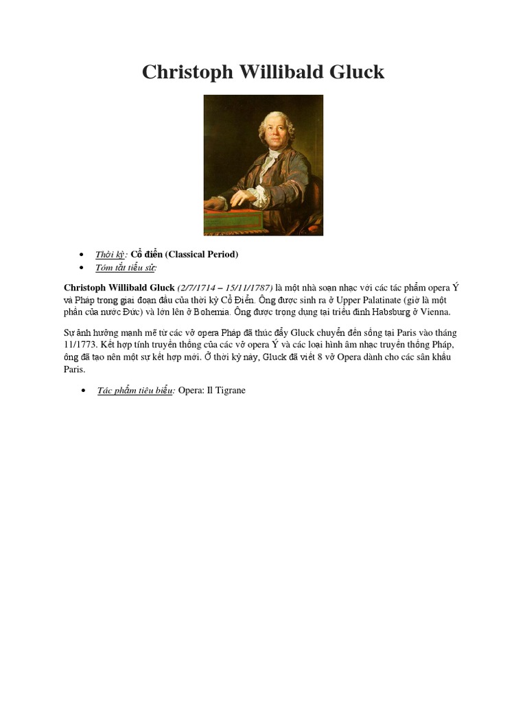 Christoph Willibald Gluck | PDF