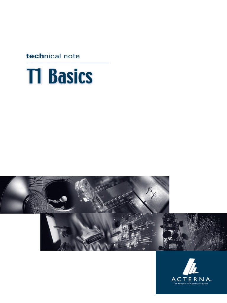 T1 Basics: Technical Note | PDF | Data Transmission | Telecommunications