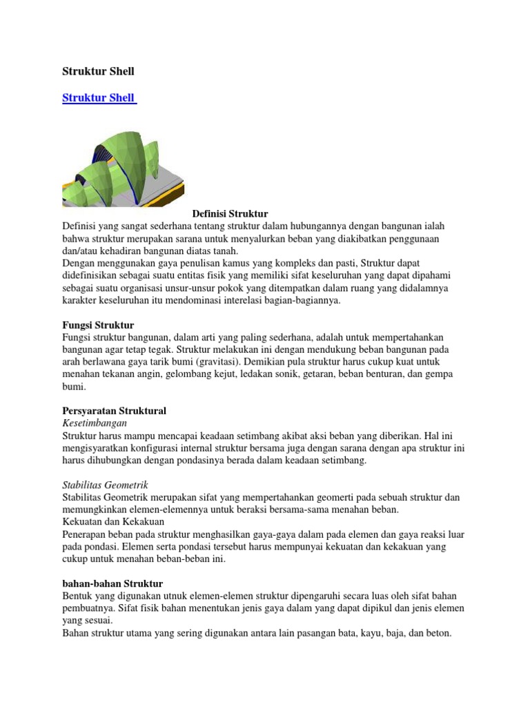 Struktur Shell dan Fungsinya | PDF | Sains & Matematika | Teknologi ...