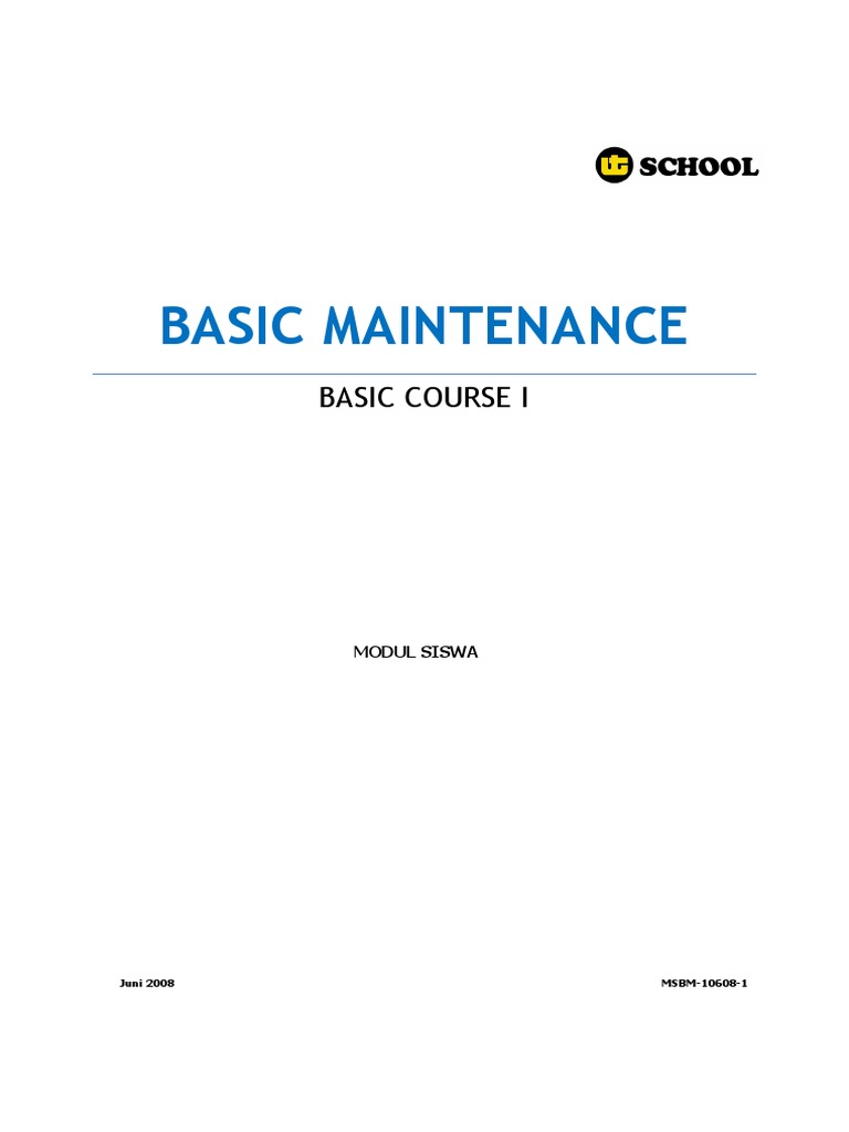 Basic Maintenance United Tractor | PDF