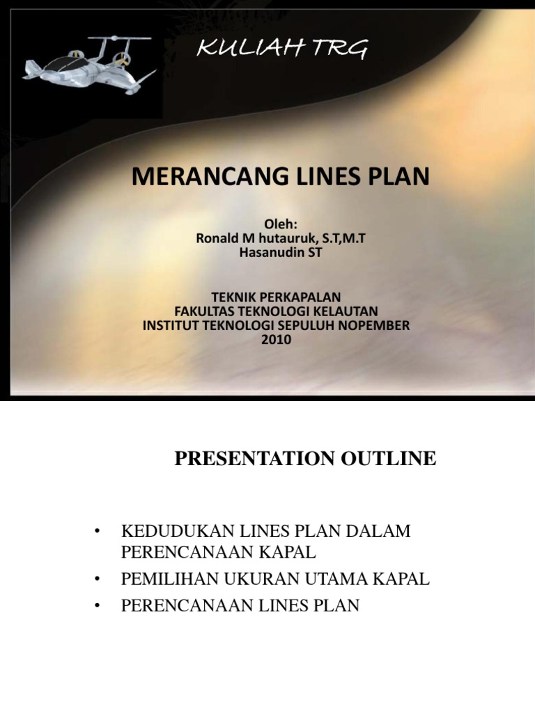Praktikum Lines Plan | PDF