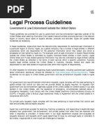 Apple Legal Process Guidelines Us | PDF | I Cloud | Ios