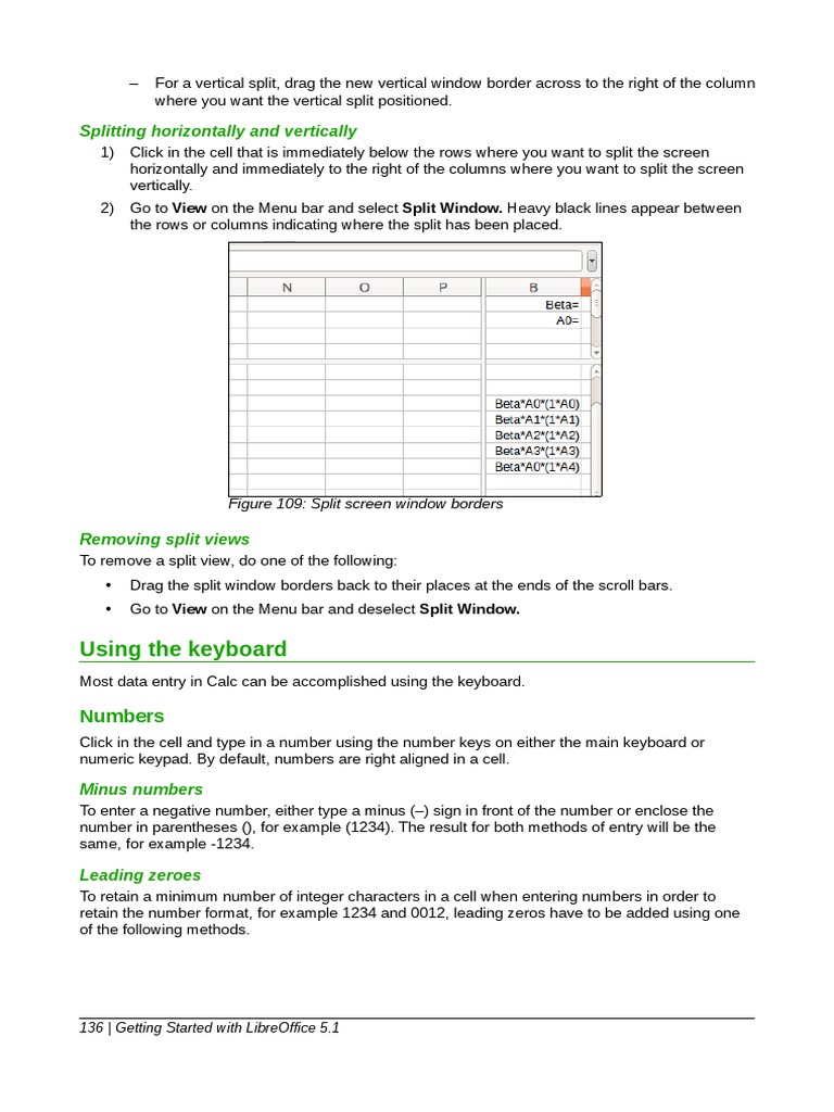 Split and format cells in Calc | PDF | Spreadsheet | Computer Keyboard