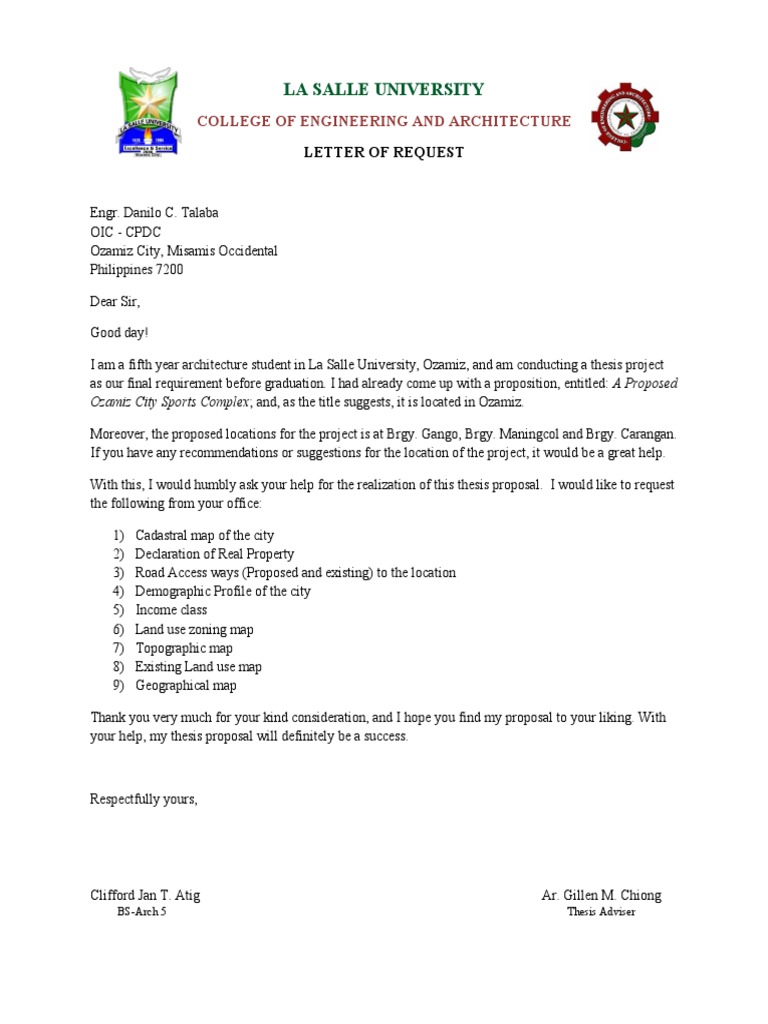 Letter of Request | PDF