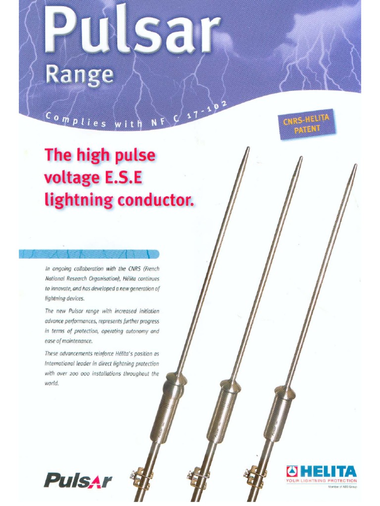 A. Non-Radioactive Lightning Rod (HELITA-PULSAR - ESE) | PDF