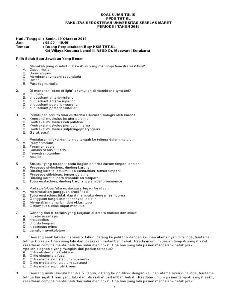 Soal Calon Ppds | PDF
