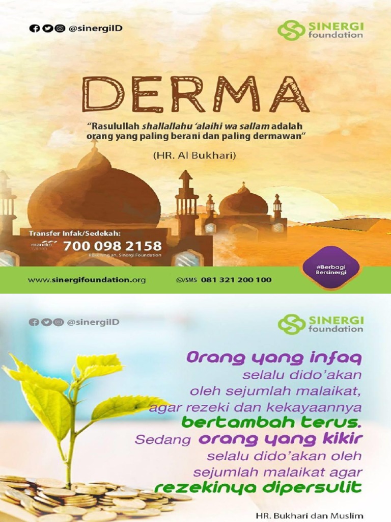 Infaq Fi Sabilillah, Infaq Menurut Al Quran, Infak Dari Gaji - Sinergi Foundation | PDF