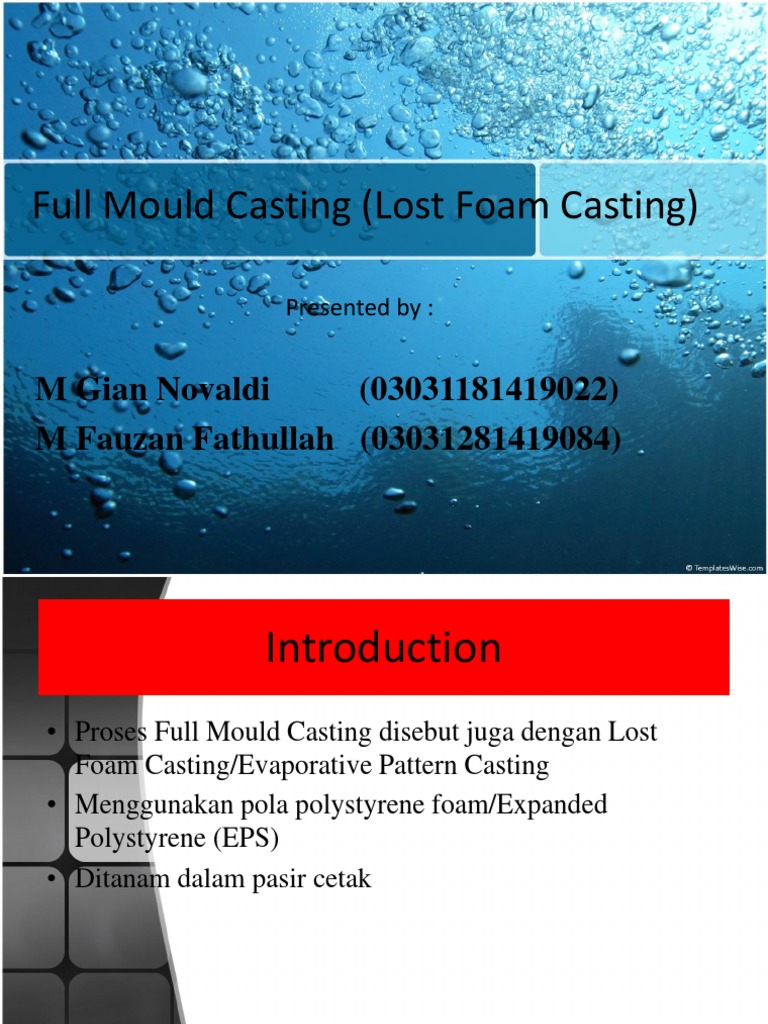Teknologi Full Mold Casting | PDF | Teknologi & Rekayasa