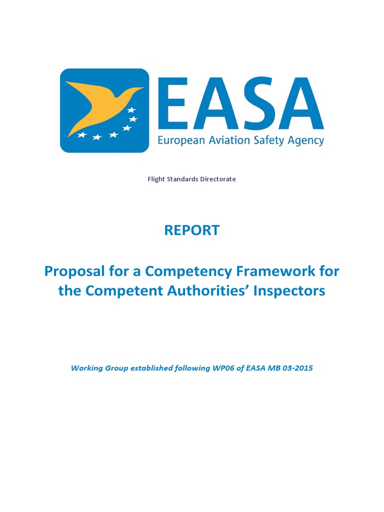 EASA Aviation Inspector Competencies Report | PDF | Competence (Human ...