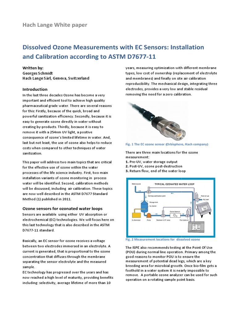 Dissolved Oxygen Measurement | PDF | Calibration | Ozone