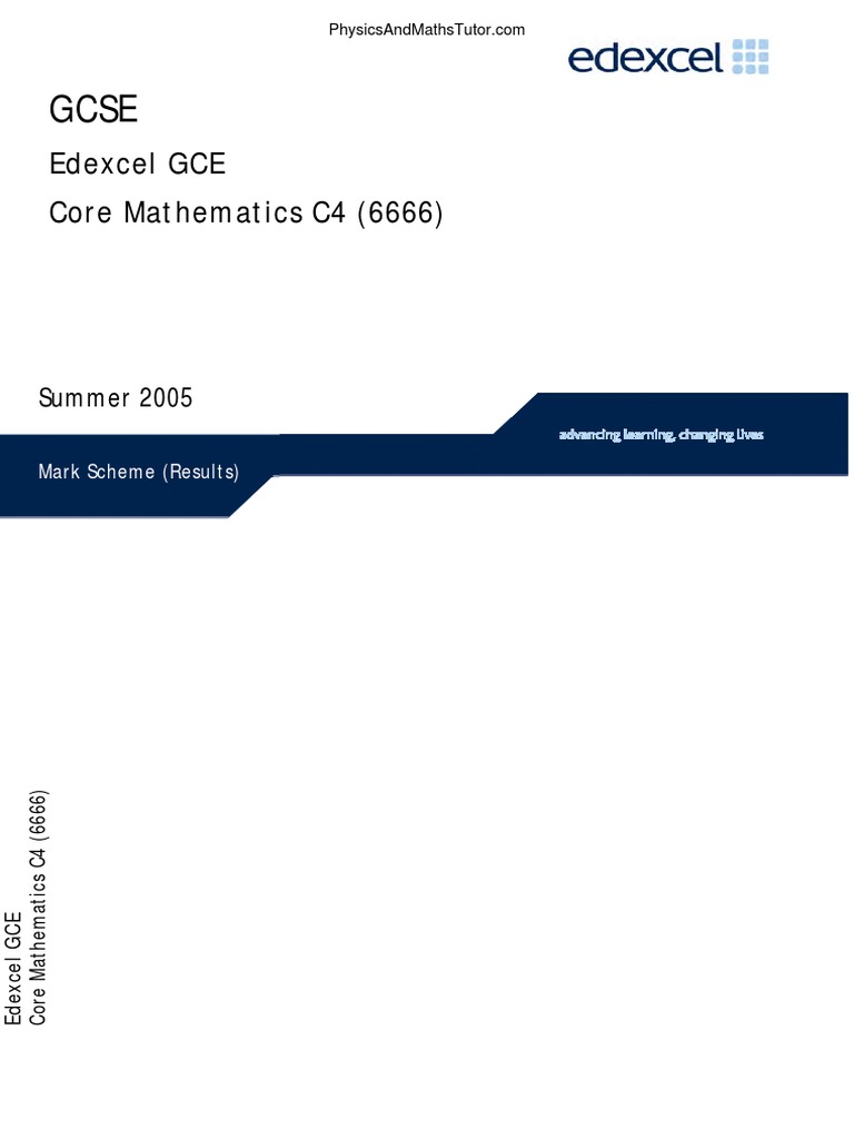 June 2005 MS - C4 Edexcel | PDF | Trigonometric Functions | Algebra