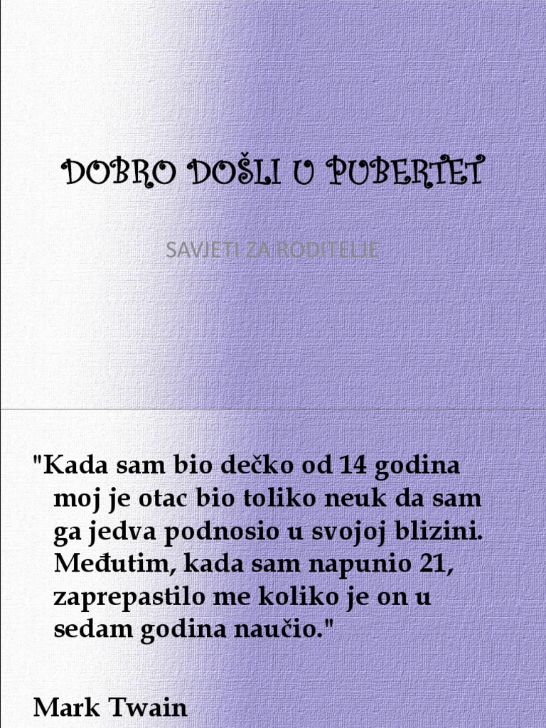 Pubertet | PDF