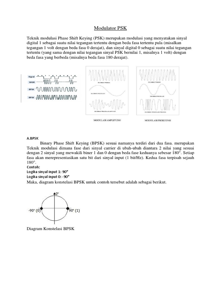 Modulasi BPSK QPSK | PDF