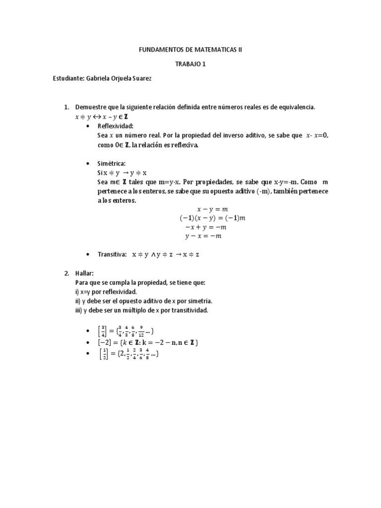 Fundamentos de Matematicas II | PDF