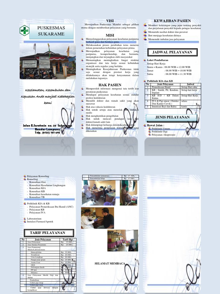 Leaflet Puskesmas Sukarame Pdf