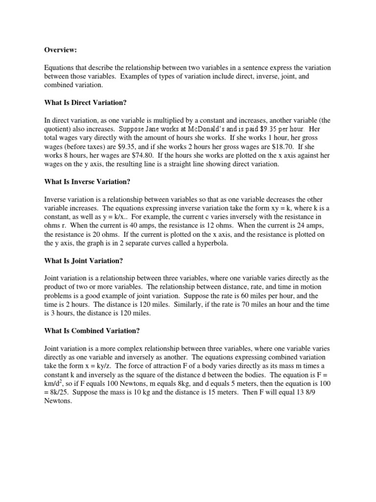 Direct Inverse Joint and Combined | PDF | Finance & Money Management ...
