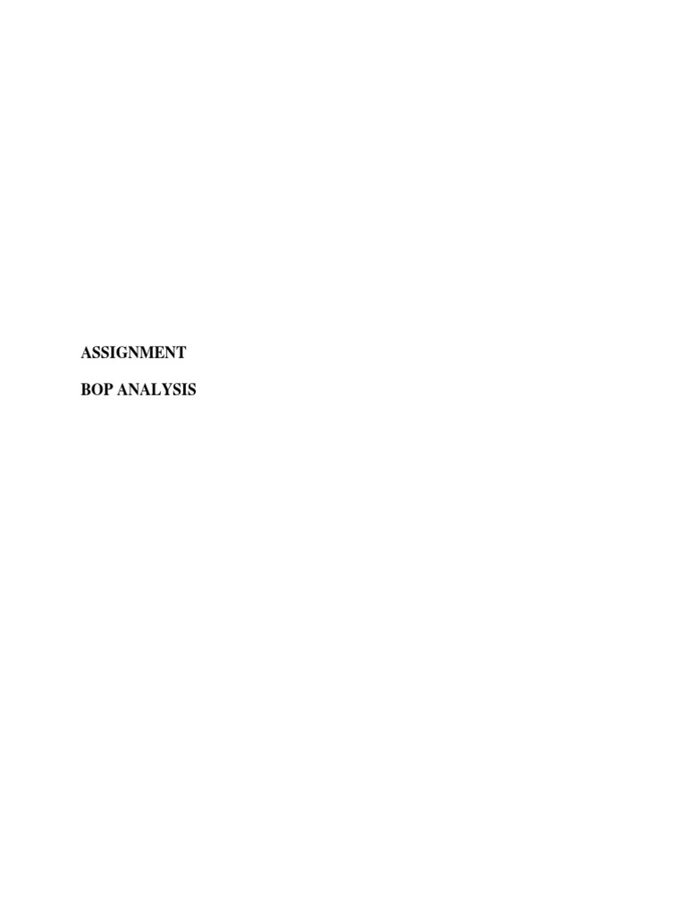 Assignment Bop Analysis | Download Free PDF | Current Account | Balance Of Payments