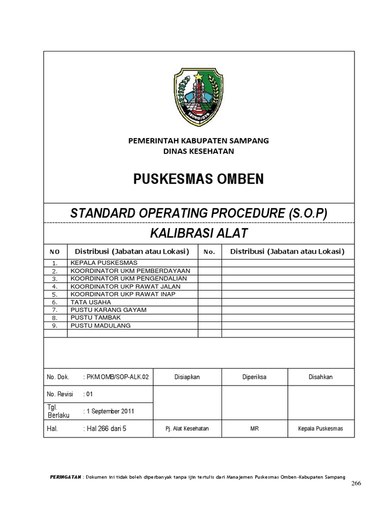 2 Prosedur Kalibrasi Alat | PDF