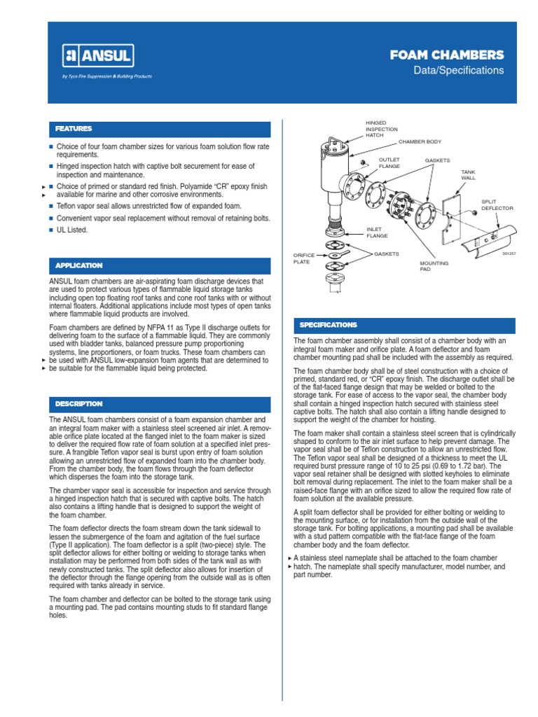 Foam Chamber F-85154 | PDF | Mechanical Engineering | Building Engineering
