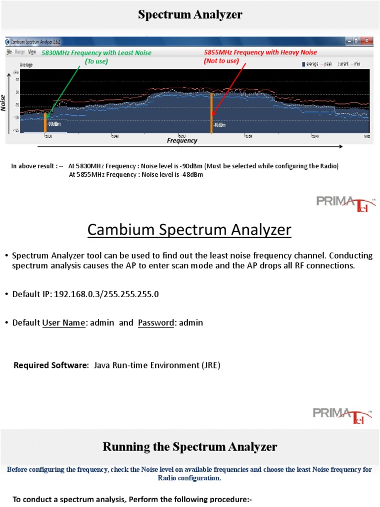 Cambium Spectrum Analyzer | PDF | Spectrum | Java Virtual Machine