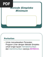 Metode Simplek (Kasus Maksimasi Minimasi) | PDF | Metode & Bahan Ajar