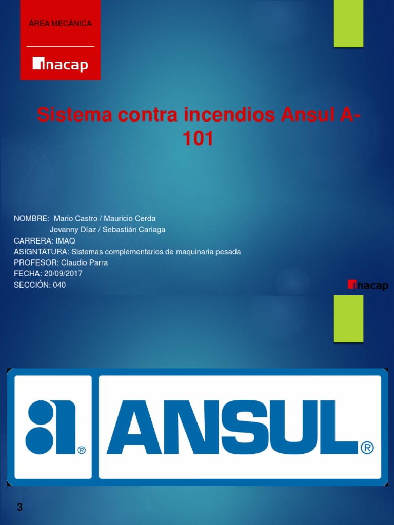 Sistema Ansul | PDF