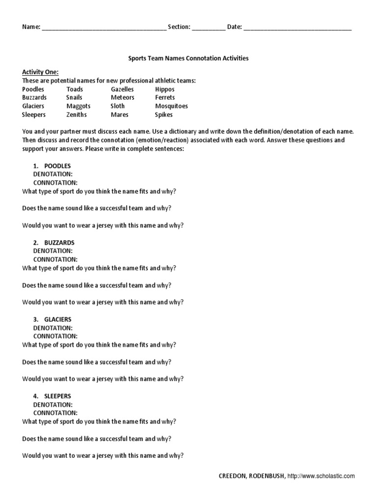 Connotation and Denotation Project | PDF | Linguistics | Semantics
