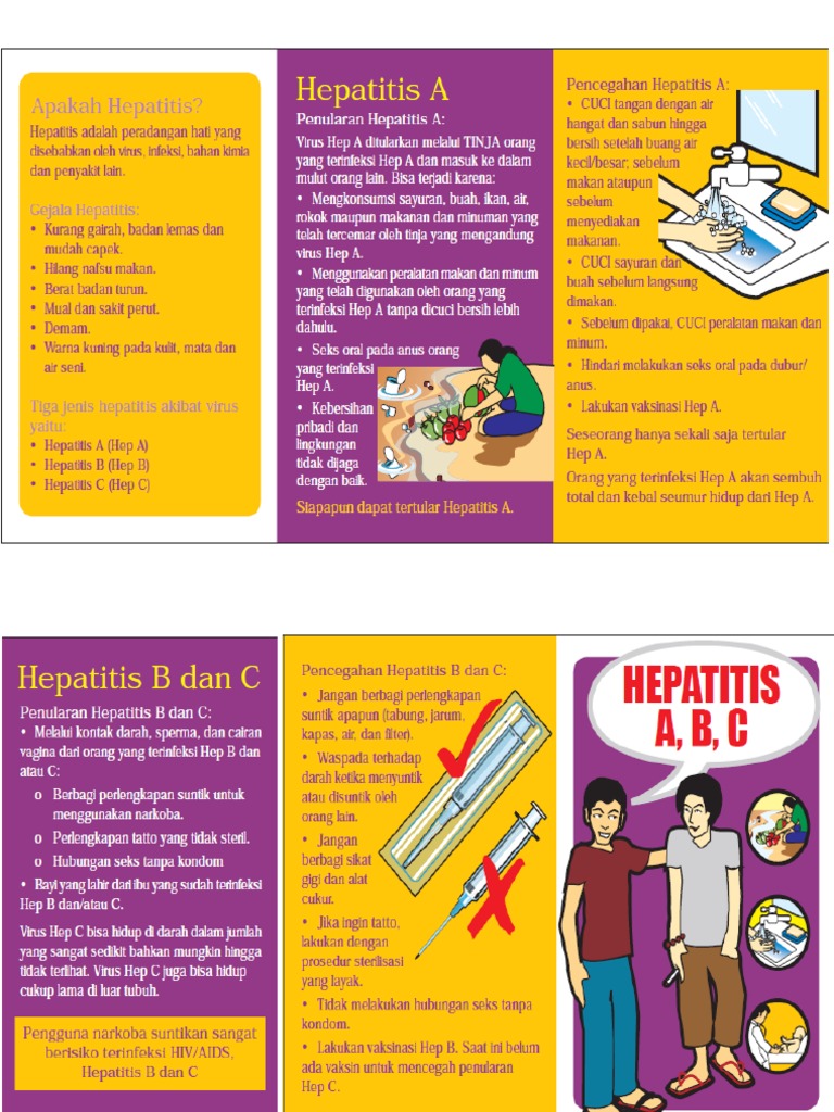 Pamflet Hepatitis A4 | PDF