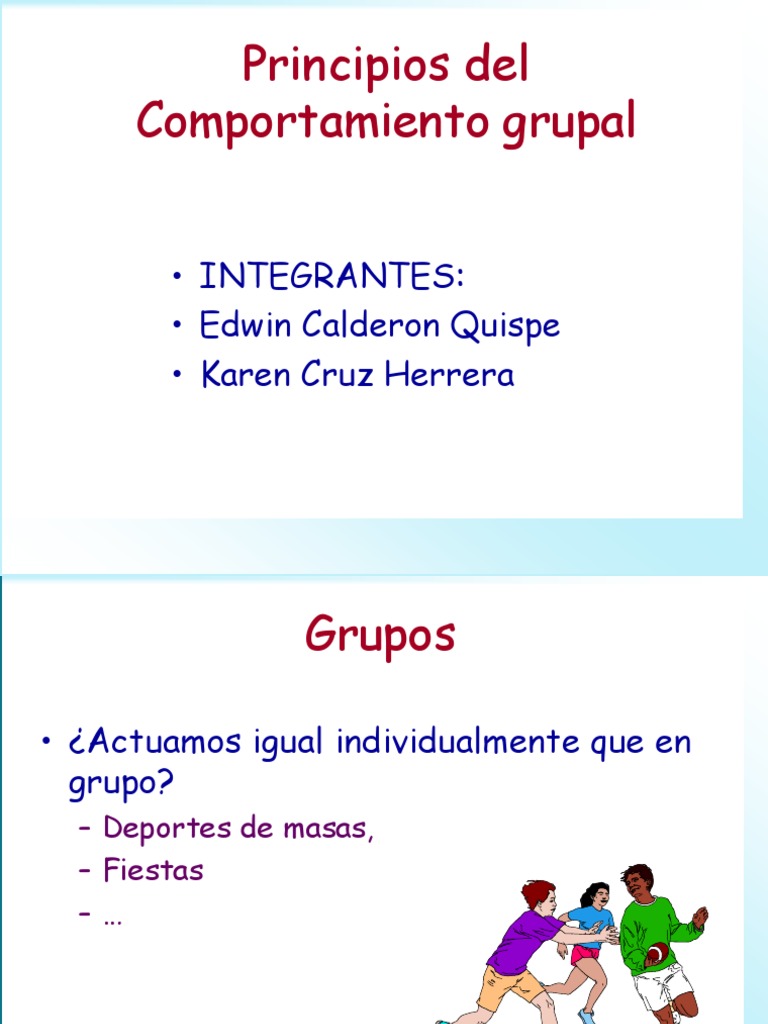 Principios de Comportamiento Grupal | PDF | Toma de decisiones | Conflicto (proceso)