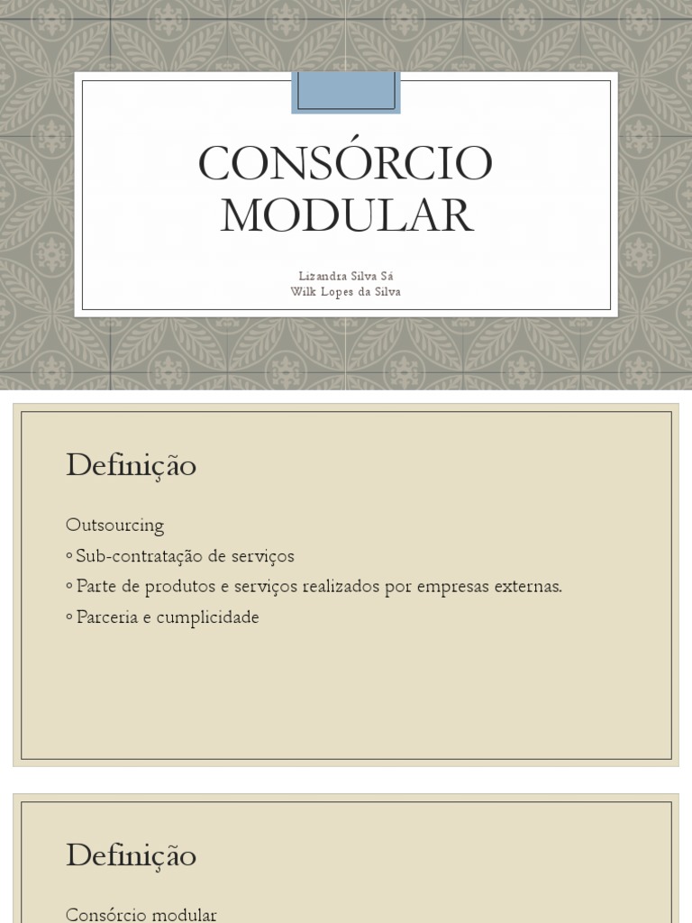 Consórcio Modular | PDF