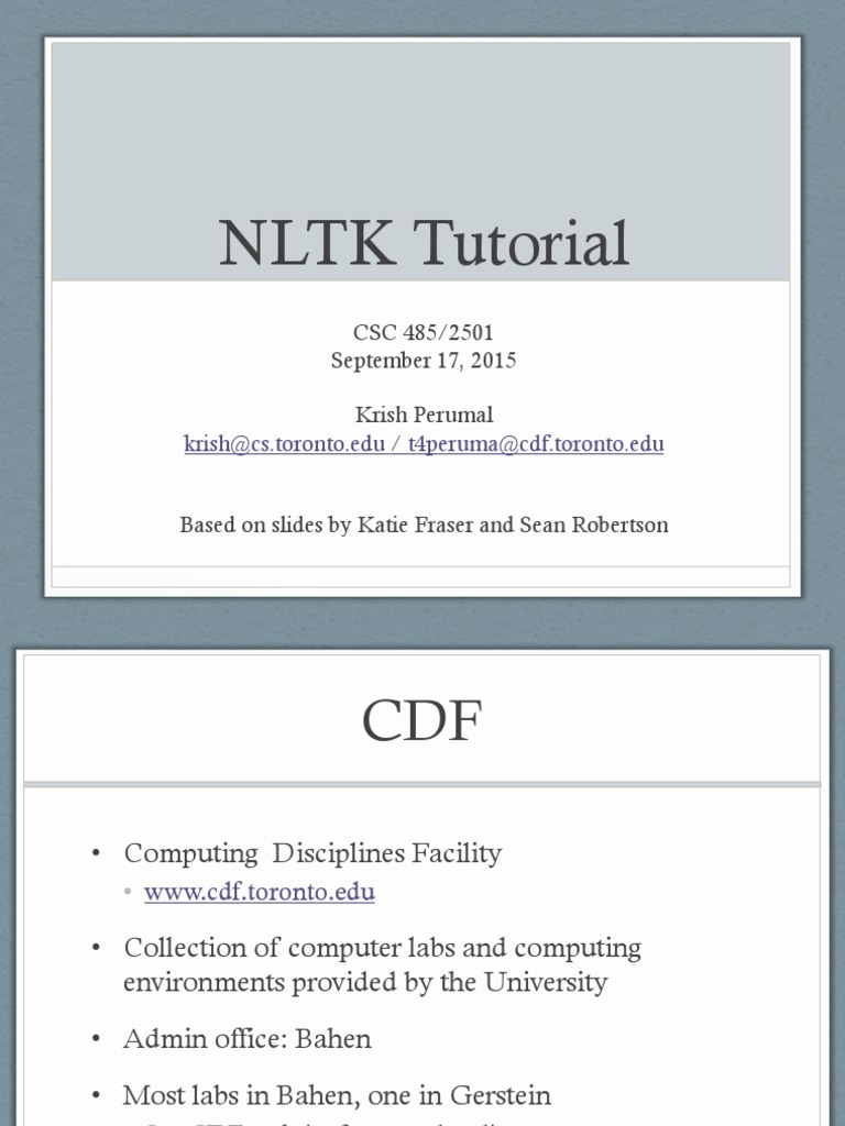 NLTK Tutorial | Download Free PDF | Python (Programming Language) | Modular Programming