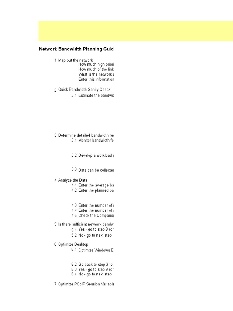 BW Calculator r4 | Download Free PDF | Bandwidth (Computing) | Computer Network