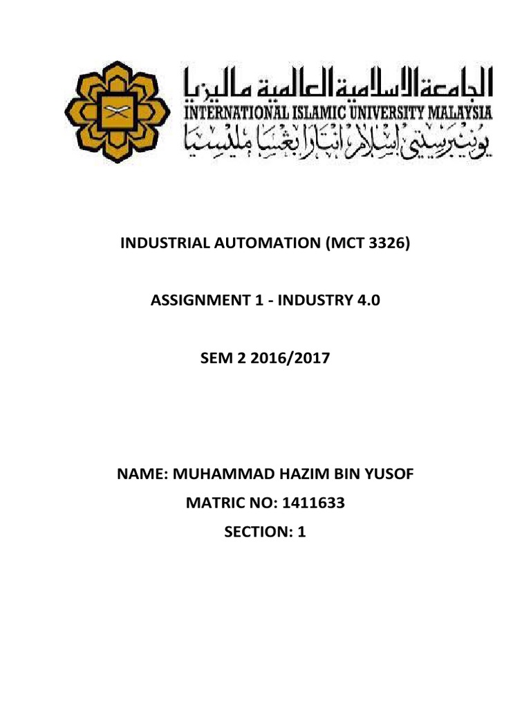 Industrial Automation Assignment 1 | PDF | Radio Frequency ...