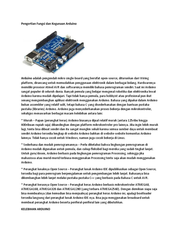 Pengertian Arduino | PDF