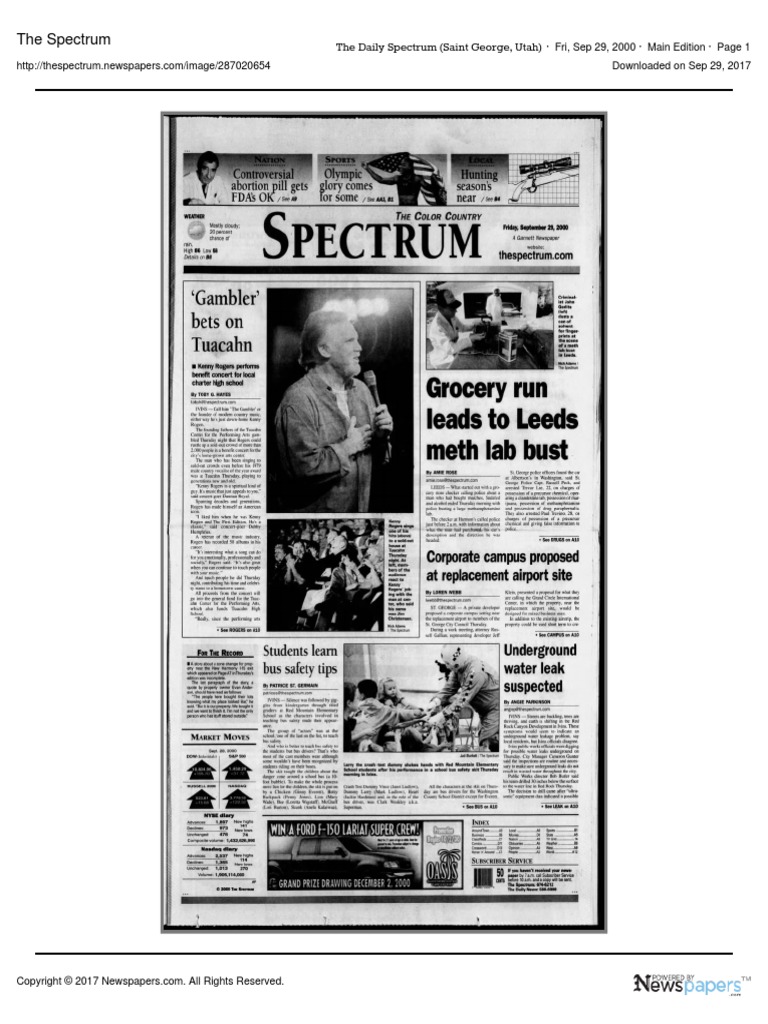 The Daily Spectrum (Saint George, Utah) | PDF | Art