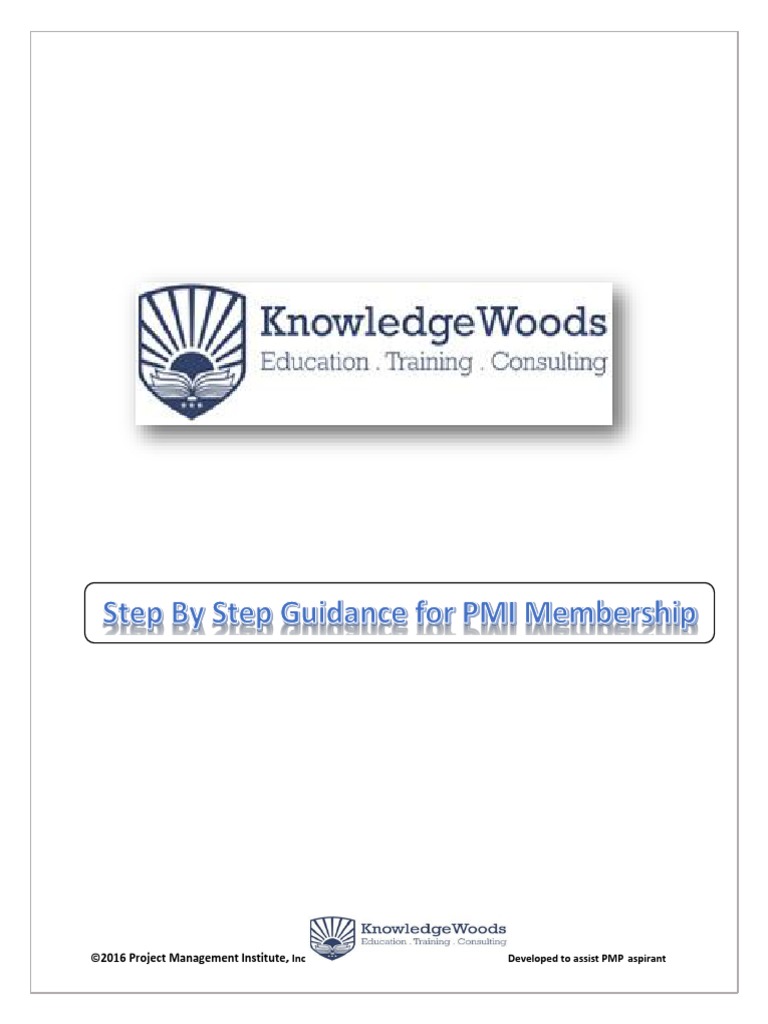 Step by Step Guidance For PMI Membership Updated | PDF | Business