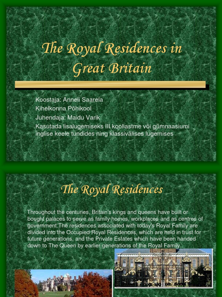 The Royal Residences in Great Britain | PDF | British Royalty | Royalties