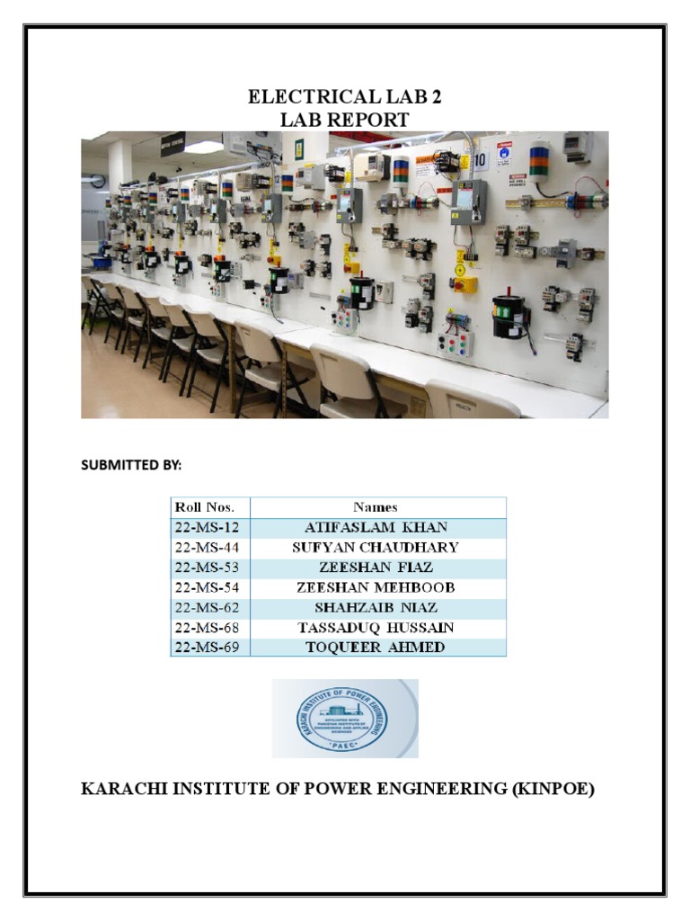 Electrical Lab 2 Lab Report: Karachi Institute of Power Engineering ...